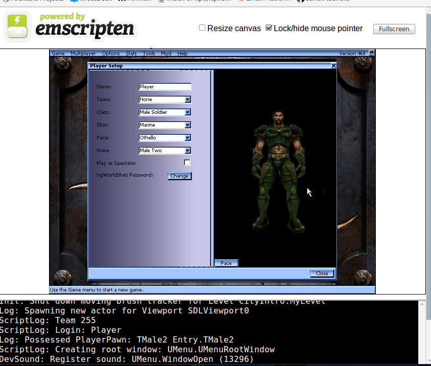 UT99 for the web (emscripten) | Gaming @ Tombstones